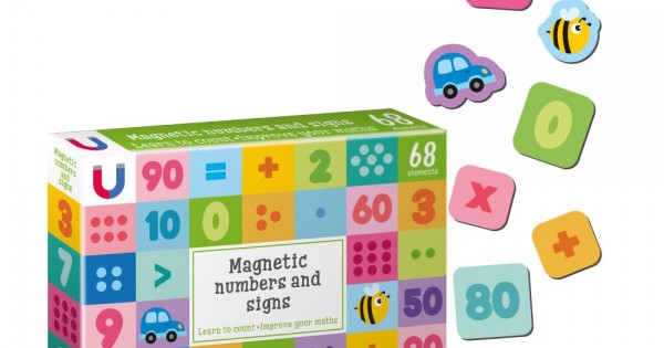Educational magnetic puzzles Magnetic Big set Numbers and Signs, 200274 ...