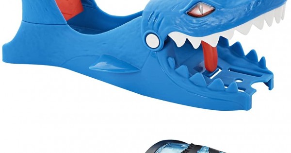 HOT WHEELS CITY SHARK LAUNCHER PLAYSET (GVF41) - GVF41